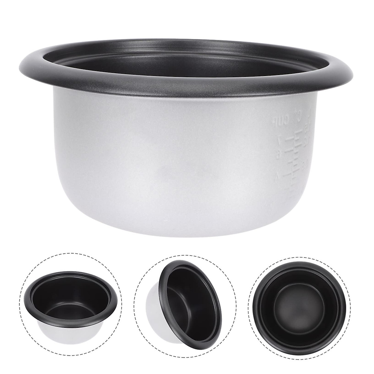 Rice Cooker Liner Cooking Pot Rice Cooker Inner Pot Multi-use Pot Anti-stick Ricer Cooker Pot House Cooker Inner Pot Electric Cooker Accessories Household Cooker Inner Pot