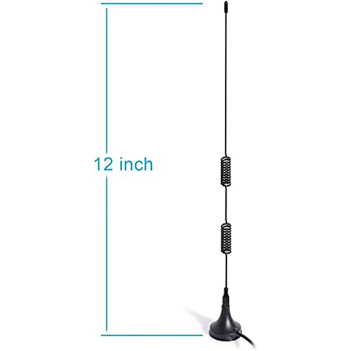 Bingfu Dual Band VHF UHF 136-174MHz 400-470MHz Ham Radio Antenna Handheld Two Way Radio Magnetic Base SMA Male Antenna for Ham Radio Walkie Talkie Icom Yaesu Vertex Standard Horizon Marine VHF Radio