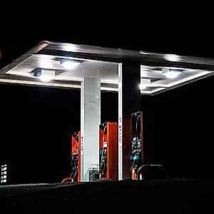 ZJOJO 4Pack LED Canopy Light 80W, cETLus-Listed LED Canopy Lights 5000K Daylight White, 9600Lumen,120VAC, 300-600W MH/HPS/HID Replacement, IP65 Waterproof and Outdoor Rated, 5 Years Warranty-4Pack