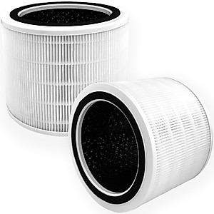 Replacement Filter for LEVOIT Core 200S Air Purifier, 3-in-1 HEPA, High-Efficiency Activated Carbon, Part Core 200S-RF, 2 Pack