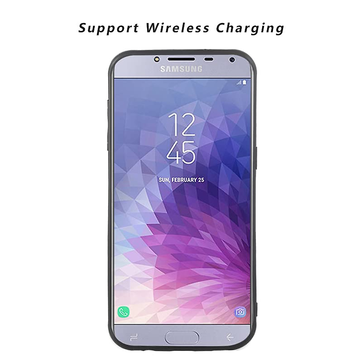 ELISORLI Compatible with Samsung Galaxy J4 2018 Case Rugged Thin Slim Full Body Grip Bumper Cell Soft Accessories Anti-Slip Fit Rubber TPU Mobile Protection Phone Cover for Glaxay J 4 Women Men Red