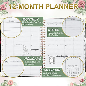 Planner 2024-2024 Planner Weekly and Monthly from Jan.2024 - Dec.2024 Week to View, Day Calendar Planner School Agenda Planner 8" x 10" for Work Office Student