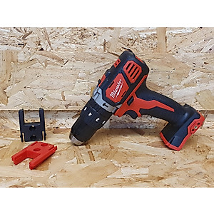 StealthMounts Locking Tool Holder in Red for Milwaukee M18 4 Pack | Milwaukee Tool Organizer | Milwaukee Tool Storage | Milwaukee Drill Holder | M18 Tool Holder | Made in UK