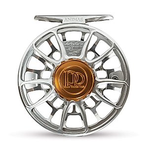 ROSS REELS Animas Fly Fishing Reel | Durable Lightweight High-Performance Ultra-Large Arbor Reel for Fly Fishing in Freshwater & Saltwater, 7-8wt, Platinum