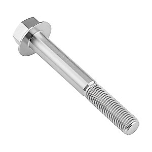 Wanyifa M10 x 30 35 40 45 55 60 65 70 75 80 100mm 1.25 Pitch Titanium Ti Flange Hex Bolt (M10x100mm)