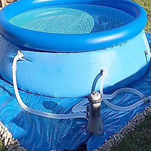 Swimming Pool Replacement Hose, Replacement Hose for Above Ground Pools, Filter Pump Hose 1.25" Diameter for Pump Models（330 GPH, 530 GPH, 1,000 GPH） (2PCS)…