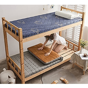 Yopeango King Size, Cool Gel Infused Memory Foam and Pocket Spring Mattress, Bed in a Box,Blue A-60X120cm