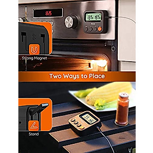 Govee Bluetooth Meat Thermometer, 230ft Range Wireless Grill Thermometer Remote Monitor with Temperature Probe Digital Grilling Thermometer with Smart Alerts for Smoker Cooking BBQ Kitchen Oven