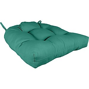 College Covers Everything Comfy Indoor/Outdoor Seat Patio D Cushion, 1 Count (Pack of 1), Teal