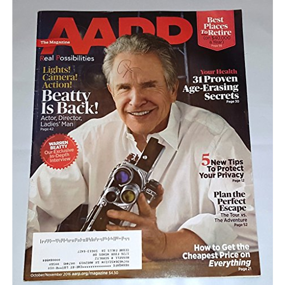 AARP Magazine, Single Issue, October / November 2016