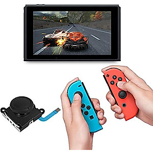 Linkstyle Joycon Joystick Replacement, Professional 3D Analog Thumb Stick for Switch Analog Joystick with Screws, 4PCS