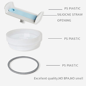 40oz Tumbler Lid for Stanley, Spill Proof Splash Resistant Tumbler Covers,Replacement cover for Stanley Cup Accessory(2 pack) (Fog, 40oz)