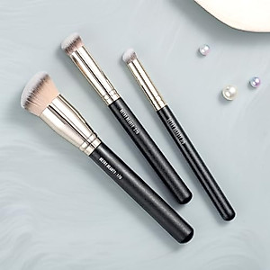 Foundation Brush for Liquid Makeup,Under Eye Concealer Brush Kabuki Set Small Angled Face Cream Blending Air Brushes Dense