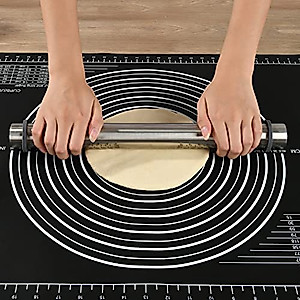 Non-slip Silicone Pastry Mat Extra Large 28''By 20'' for Non Stick Baking Mats, Table/Countertop Placemats, Dough Rolling Mat, Kneading/Fondant/Pie Crust Mat By SUPER KITCHEN
