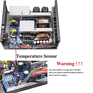 Module Power Supply 1600w Full Modular for Miner 1600w 80 Plus Gold Power Supply 12V with Auto Fan Speed Control Support 8 Graphic Card RX3060/3070/3080 for ETH ETC Zcash Ethereum Mining Rig 110V
