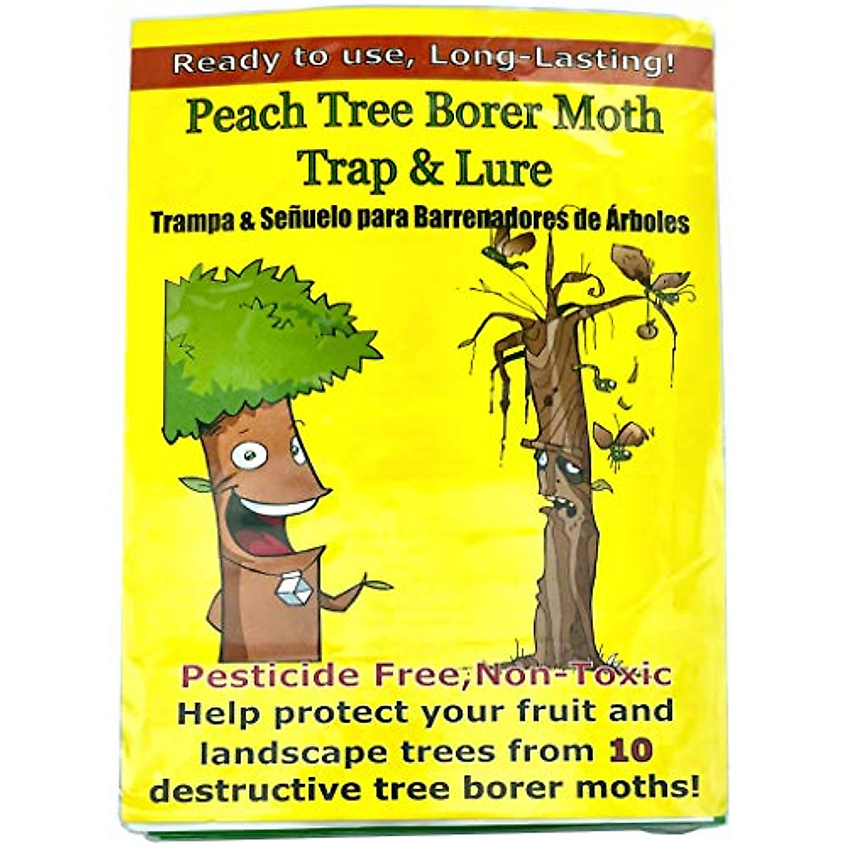 Peach Tree Borer & Clearwing Moth Trap (2 Pack, 8 Week)