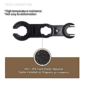 Witproton PPO PPE Hard Plastic Spanner for PV Solar Connector (2pcs spanners)