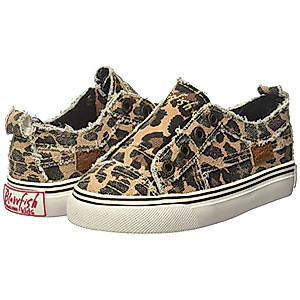 Blowfish Malibu Girls Play-k Sneaker, Natural City Kitty, 4 Big Kid