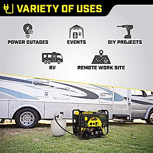 Champion Power Equipment 76533 4750/3800-Watt Dual Fuel RV Ready Portable Generator with Electric Start