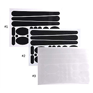 Bike Frame Sticker Decals, Chainstay and Frame Sticker Protector Kit Black Cycle Decorating Film (Clear)