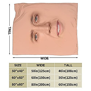 Nicolas Funny Blanket Lightweight Luxury Throw Blanket Fannel Fleece Microfiber Plush Bed Blanket Super Soft Blanket for All Season 3D Print Design 50"x40"