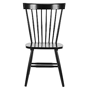 Safavieh American Homes Collection Parker Country Farmhouse Wood Black Spindle Side Chair (Set of 2)