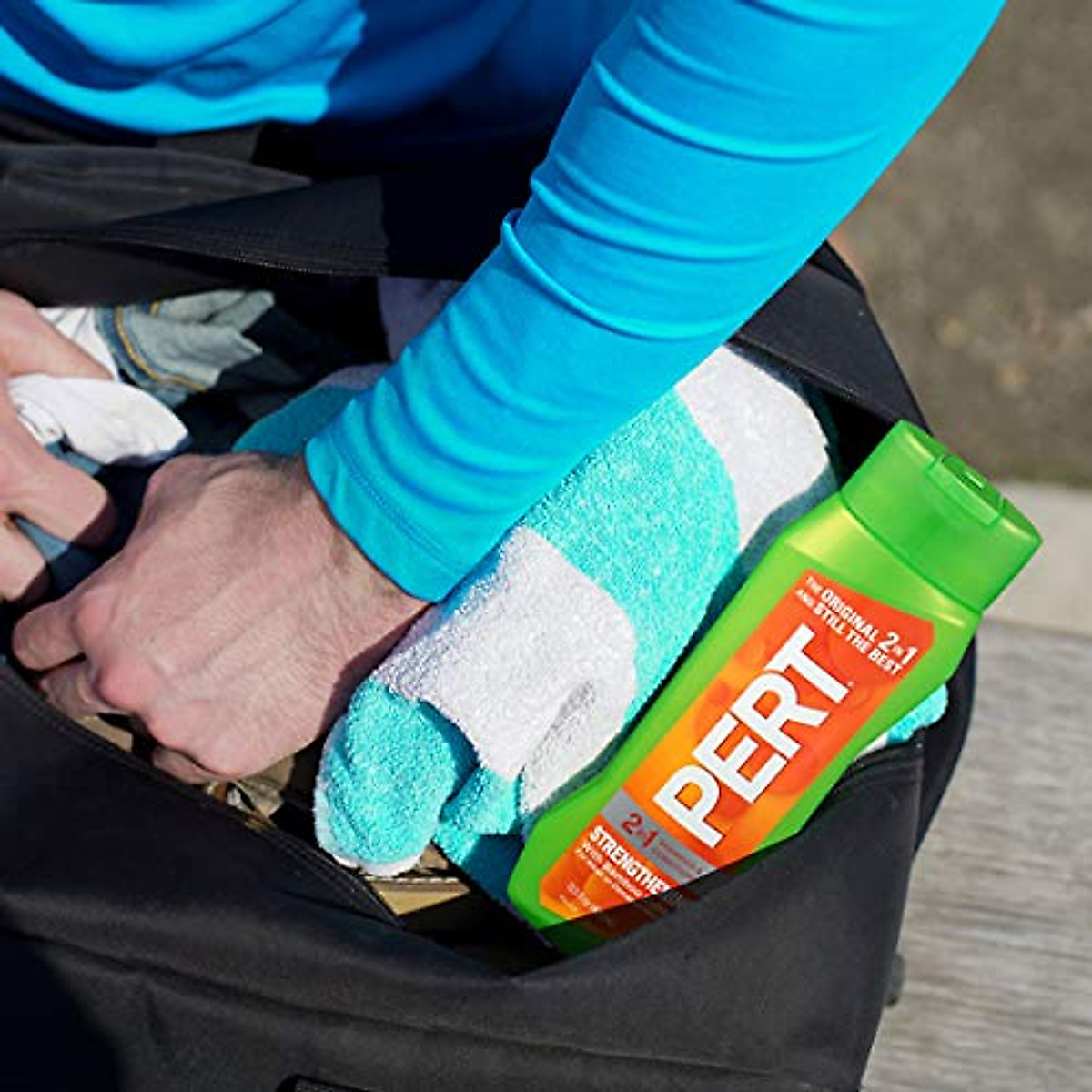 Pert Strengthening 2 in 1 Shampoo and Conditioner, 13.5 Ounce (Pack of 6)