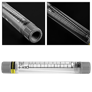Flow Meter, 0.5-5 GPM 1.8-18 LPM Tube Type Flow Meter for Gas Liquid Pipeline Flowmeter for Water Industrial Field