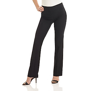 Rekucci Womens Ease into Comfort Bootcut Pant (14 Short, Black)