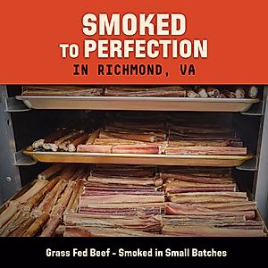 Barkworthies USA Hickory Smoked Bully Sticks 6 Inch 3-Pack - Amazing Aroma, Great Taste - All Natural Smoked Bully Sticks for Large Dogs