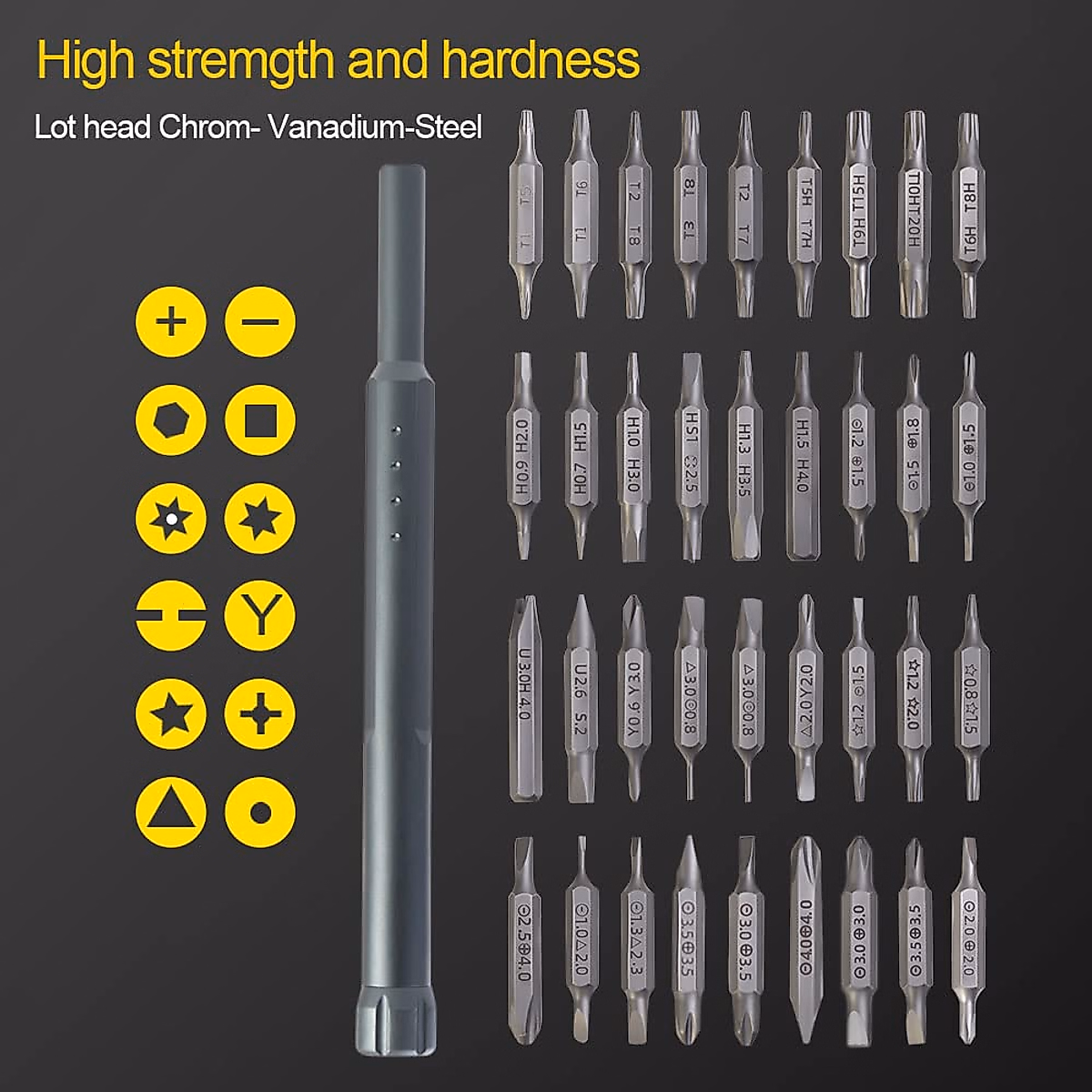 BES 72 in 1 Precision Screwdriver Set,Mini Screwdriver Set,Repair Tool Kit with Case Screwdriver Set for Computer, Laptop, Xbox, Macbook