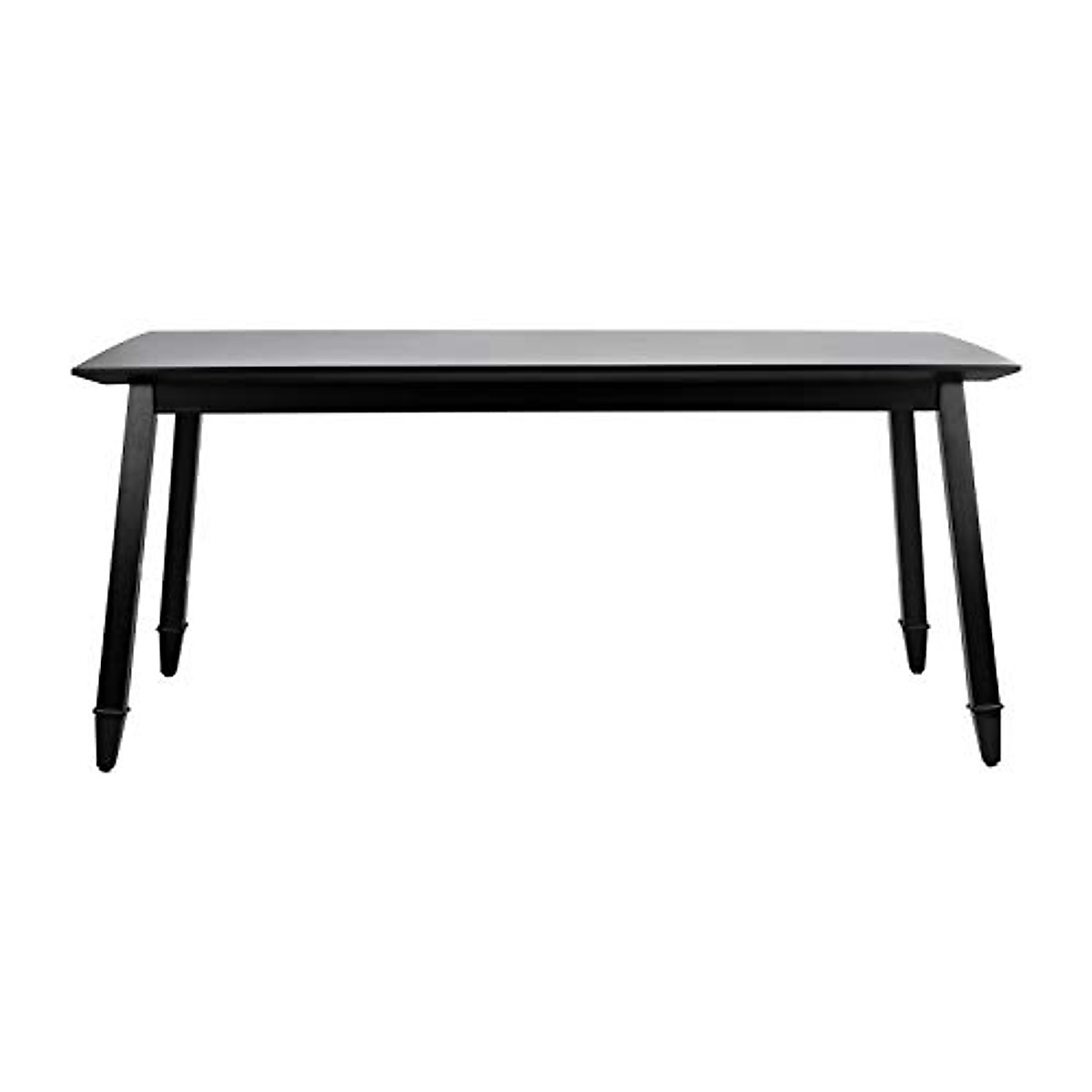 SAFAVIEH Home Collection Brayson Modern Black Rectangle Dining Table