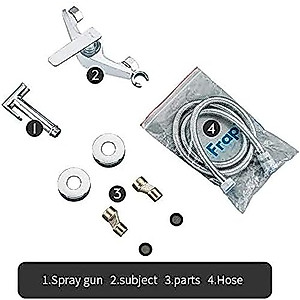 MINJING Faucets, Water-Tap Bath Shower Systems Bidet Wall Mounted Bathroom Shower Tap Bidet Toilet Sprayer Bidet Toilet Washer Mixer Faucet