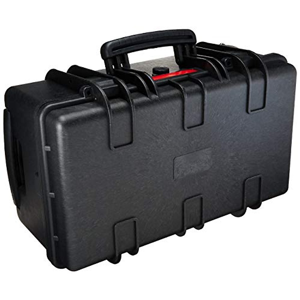 Amazon Basics Large Hard Rolling Camera Case, Solid, Black, 22"L x 14"W x 9.8"H