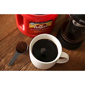 Folgers Classic Roast Medium Roast Ground Coffee, 30.5 Ounces (Pack of 6)