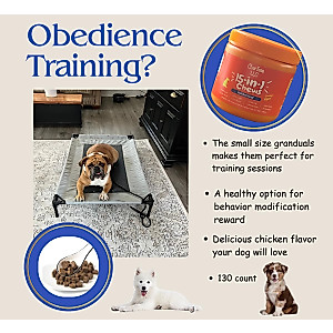 15-in-1 Multivitamin Dog or Cat Chews - Salmon Oil, Immune Support, Heart Health, Hip and Joint Health - 130 Soft Chews