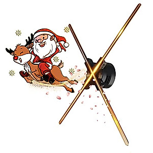 3D Hologram Fan, Holographic Fan with 700 Video Library, Spinning 3D Led Fan for Shop, Bar, Casino, Party Advertising Display 22" HD WiFi Version(App with WiFi Sound and Splicing)