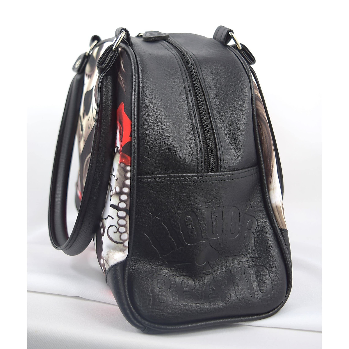 Liquorbrand Bowling Bag Women's Purse Eternal Bliss (Black/Black)