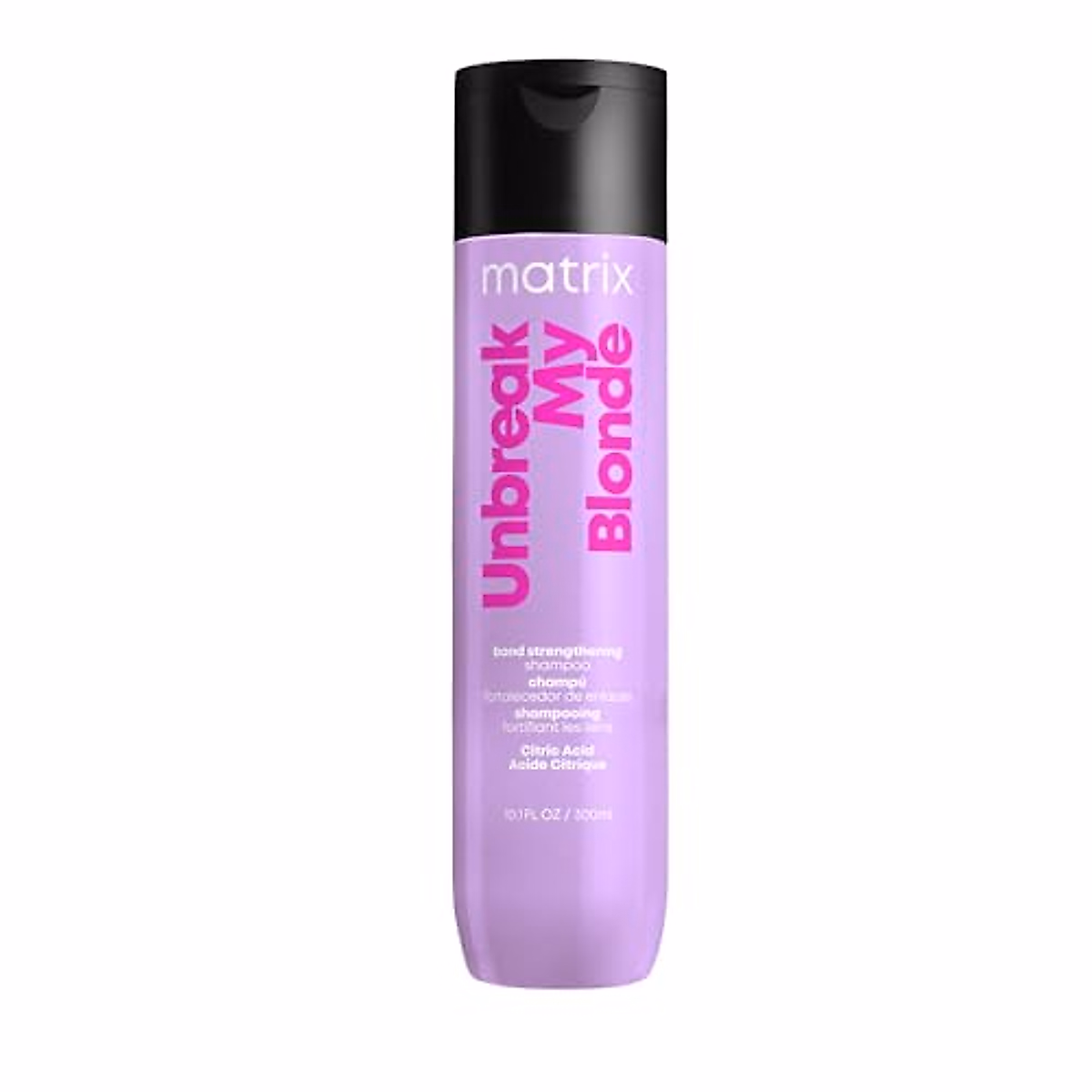 Matrix Unbreak My Blonde Strengthening Shampoo | Repairs and Adds Softness and Shine | For Damaged, Lightened and Over Processed Hair | Sulfate-Free | Packaging May Vary | 10.1 Fl. Oz. | Vegan