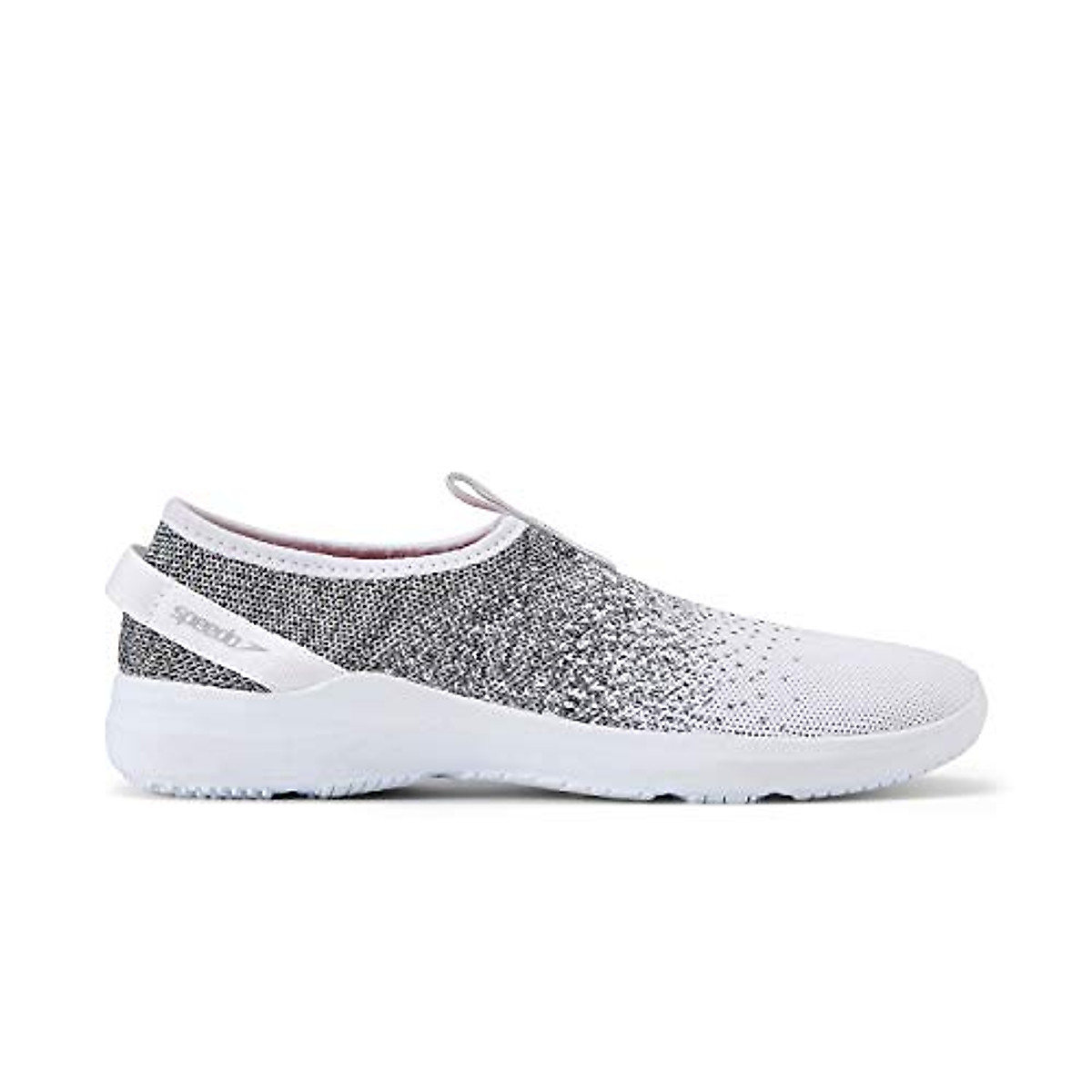 Speedo Women's Water Shoe Surfknit Pro, White/Grey/Black, 8