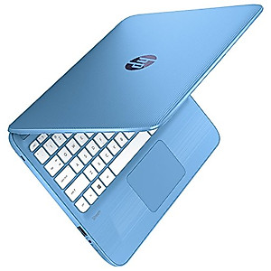 HP Stream 11 11.6 inch Flagship High Performance Laptop (Intel Celeron N3050 1.6GHz, 4GB RAM, 32GB Solid State Drive, Windows 10 Home) Blue (Renewed)