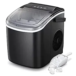 BADALO Countertop Ice Maker, Makes 26 lbs of Ice in 24 Hours