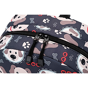 Wadirum Fashion School Backpack for Boy and Girl Weekend Travel Laptop Backpack Dog