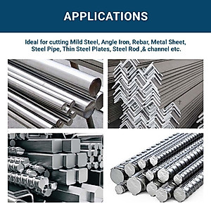 Benchmark Abrasives TCT 6 1/2 Inch Circular Saw Blade, Tungsten Carbide Tipped Metal Cutting Saw Blades for Cutting Metal, Stainless Steel, Ferrous Metals, Miter Saw Blade (6-1/2" 48 Teeth)