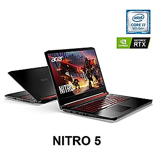 Acer Nitro 5 17.3 Inch Laptop, FHD IPS 144Hz Gaming Display, Intel Core i5-12500H, NVIDIA GeForce RTX 3050, 8GB RAM, 512GB SSD, Wi-FI 6, Win 11, Bundle with JAWFOAL