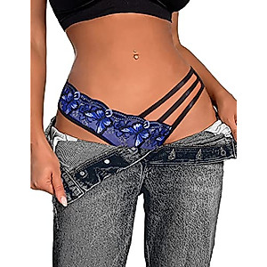 Avidlove Women's Mesh Thongs Low Rise Hipster Panties Sexy Thong Underwear