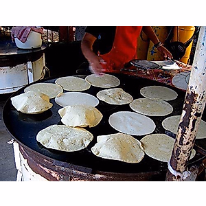 Comal 21.5" 100% Heavy Duty Gauge Carbon Steel para Tortillas Quesadillas