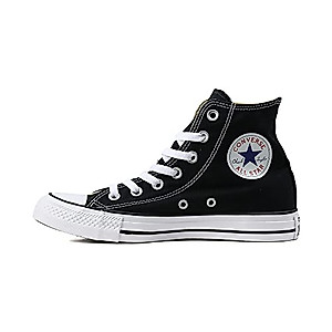 Converse Clothing & Apparel Chuck Taylor All Star Canvas High Top Sneaker, Black/White, 12 Women/10 Men