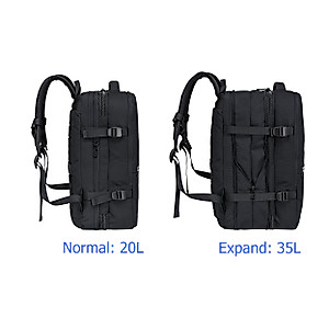 Travel Laptop Backpack 35L Flight Approved Carry On Weekender Bag Backpack expandable with USB Charging Port Smart Organized