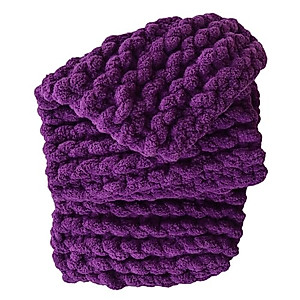 Blanket Extra 1 Pack 250g/8.81oz Polyester 6 Super Bulky (Jumbo) 38 yds Knitting Crochet Crafts & Amigurumi Chunky Chenille Yarn Home Decor (Green)